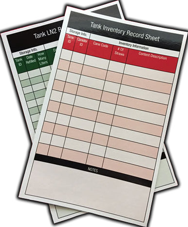 Tank Inventory Packet Refill Cards – Semen Tanks - Select Genetics
